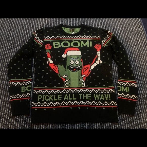 rick and Morty | Sweaters | Nwt Rick Morty Pickle Rick Boom Pickle All ...
